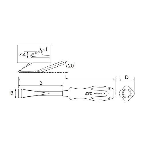 京都機械工具(KTC) ドアベルトモールリムーバー AP206 : unli-mall - 通販 - Yahoo!ショッピング