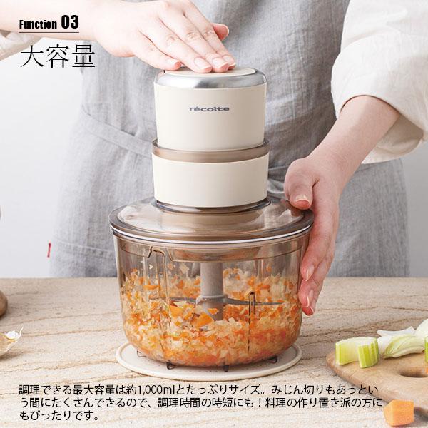 recolte レコルト Food Processor Combo フードプロセッサー コンボ RCP-6 電動 ミキサー ジューサー ...