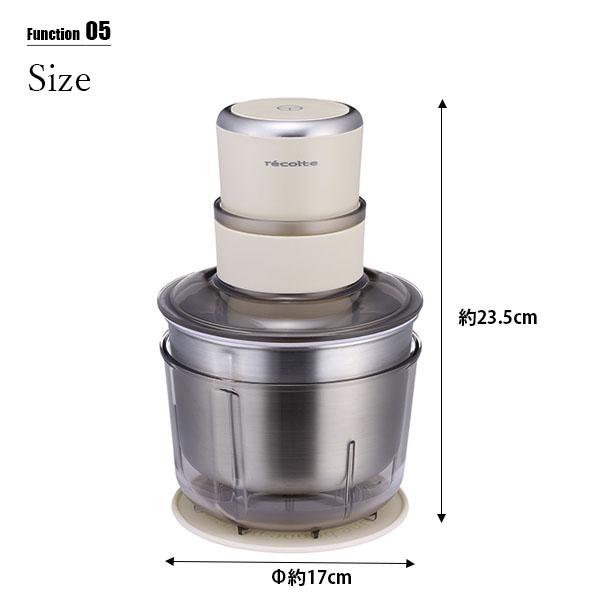 recolte レコルト Food Processor Combo フードプロセッサー コンボ RCP-6 電動 ミキサー ジューサー ...