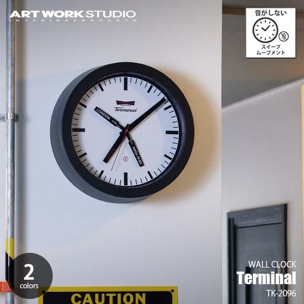 ARTWORKSTUDIO アートワークスタジオ Terminal-wall clock ターミナルウォールクロック TK-2096 スイープムーブメント 掛時計 掛け時計 ウォールクロック ...