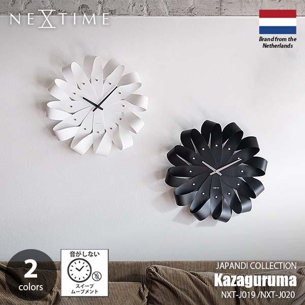 NEXTIME ネクスタイム kazaguruma カザグルマ モノトーンカラー NXT-J019 NXT-J020 掛時計 掛け時計 ウォールクロック スイープムーブメント スイープセコンド ...