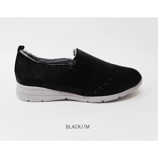 【SALE】maschietta 3E 軽量 スリッポン 白底 キレイめ カジュアル スニーカー ウイングチップ 内側ファー 柔らかい 暖かい 屈曲 クッション KK5912 ...