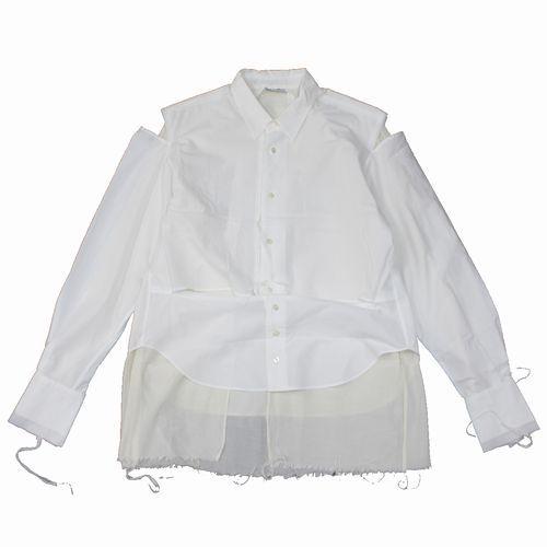 Midorikawa ミドリカワ 19AW SHOULDER OPEN SHIRT ショルダーオープンシャツ ホワイト : unstitch Yahoo!店 - 通販 - Yahoo!ショッピング