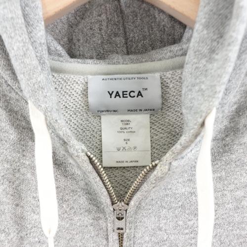 YAECA ヤエカ ジップアップ パーカー S グレー : unstitch Yahoo!店 - 通販 - Yahoo!ショッピング