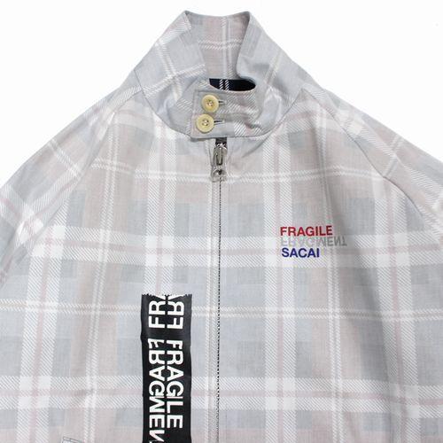sacai × Fragment Design 19SS BLOUSON スイングトップ 1 ホワイトグレー : unstitch Yahoo!店 - 通販 - Yahoo!ショッピング