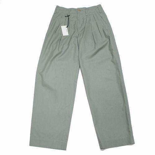 AURALEE オーラリー 22SS WASHED FINX HERRINGBONE SLACKS パンツ 3 グリーン : unstitch Yahoo!店 - 通販 - Yahoo!ショッピング