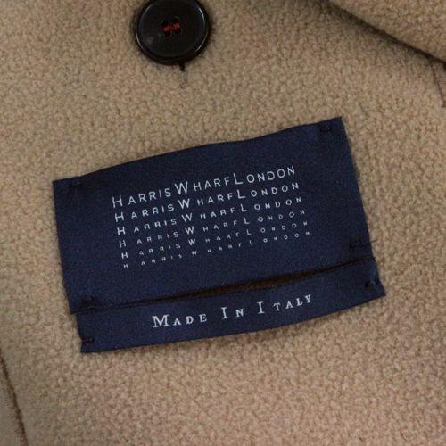 HARRIS WHARF LONDON ハリスワーフロンドン Fleece Coat チェスターコート 48 タン :136655 ...