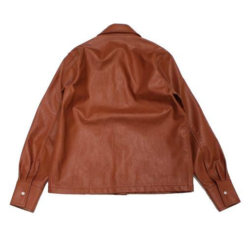 Sefr セファ MATSY JACKET ビーガンレザージャケット S ブラウン :144361:unstitch Yahoo!店 - 通販 - Yahoo!ショッピング