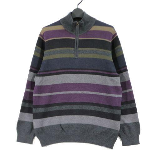 Eddie Bauer エディーバウアー ハーフジップボーダーニット S ミックス : unstitch Yahoo!店 - 通販 - Yahoo!ショッピング