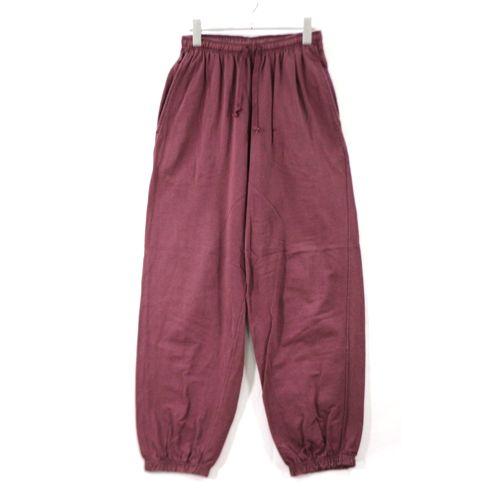 marka マーカ 24SS オーガニックコットンインレイ / イージーワイドパンツ 1 バーガンディ : unstitch Yahoo!店 - 通販 - Yahoo!ショッピング