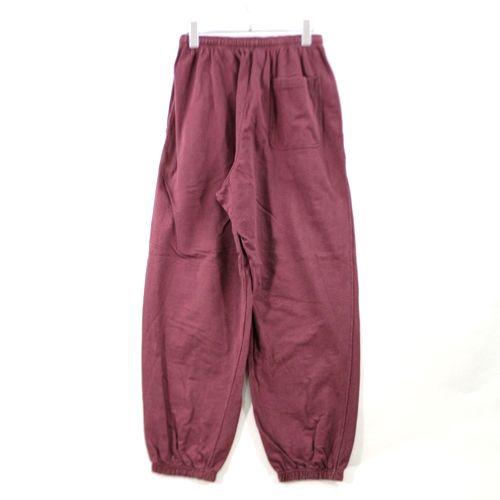 marka マーカ 24SS オーガニックコットンインレイ / イージーワイドパンツ 1 バーガンディ : unstitch Yahoo!店 - 通販 - Yahoo!ショッピング