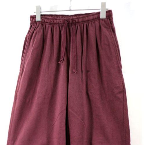 marka マーカ 24SS オーガニックコットンインレイ / イージーワイドパンツ 1 バーガンディ : unstitch Yahoo!店 - 通販 - Yahoo!ショッピング