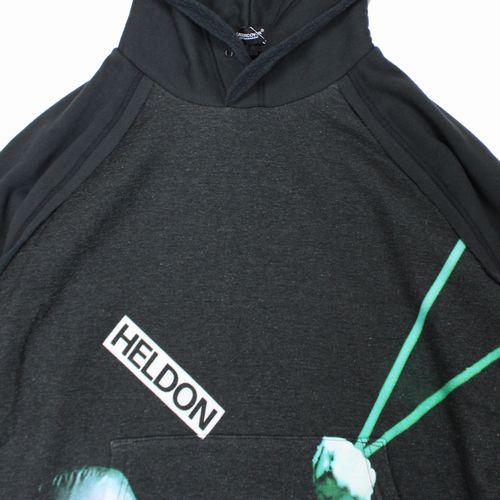 UNDERCOVER アンダーカバー 25AW 前身総柄 タチキリハギHOODIE_S.B HELDON パーカー 4 チャコール ...