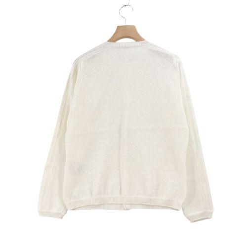45r フォーティーファイブ ギマニットカーディガン 3 ホワイト :A125802:unstitch Yahoo!店 - 通販 ...