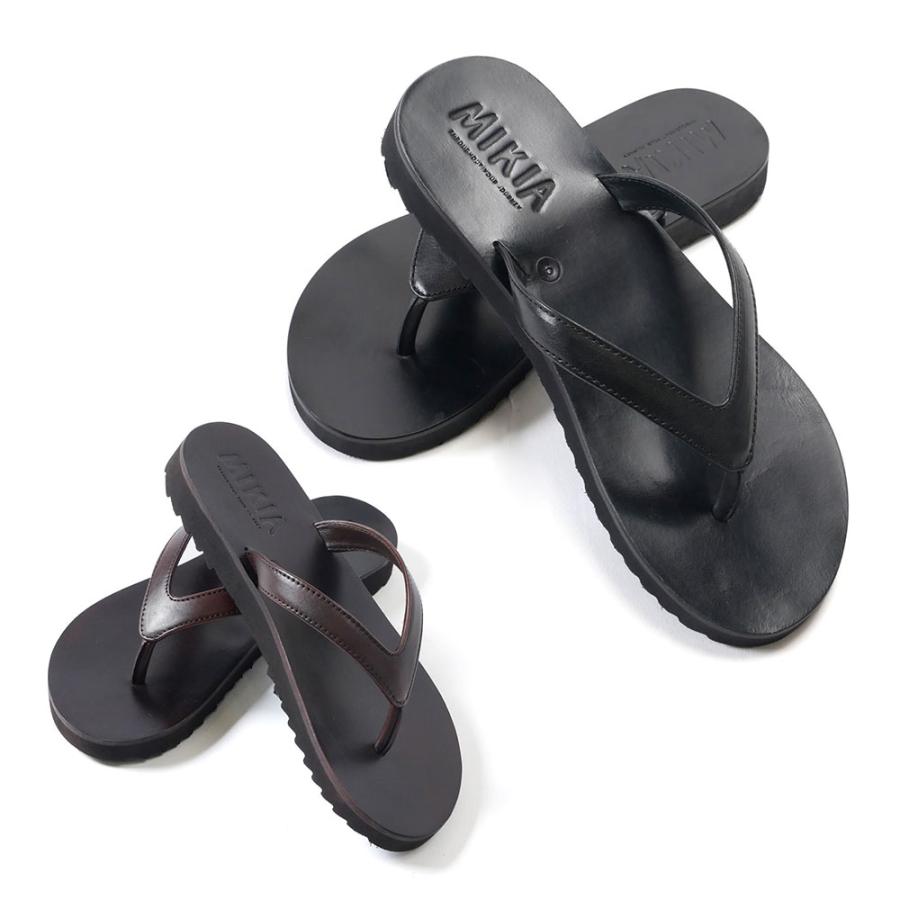 mikia MIKIA ミキア メンズ クロスレザー サンダル 本革 シンプル ブラック 3181-02 国内正規品 : un passo AVANTI - 通販 - Yahoo!ショッピング