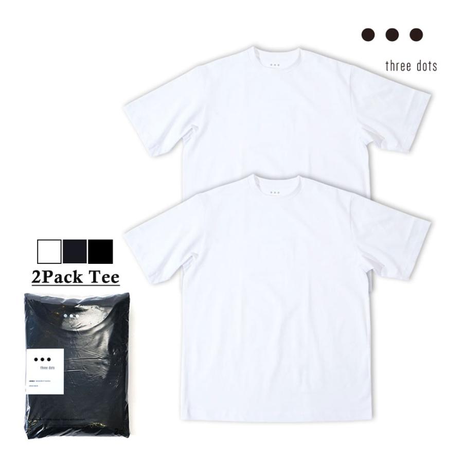 three dots スリードッツ tシャツ メンズ 2Pack Tee 2パックティー pss1001yu ユニセックス : un ...