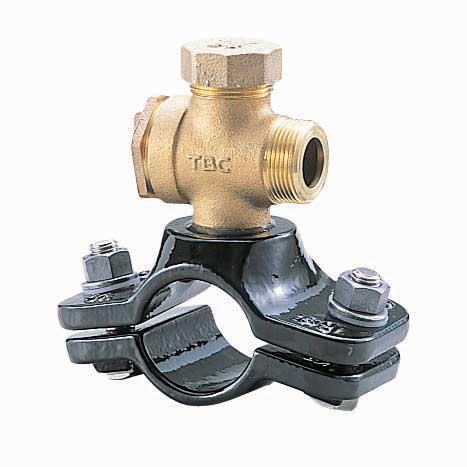 タブチ TBC TABUCHI 【42031000-25】 サドル分水栓 規格形 中口径 日本水道協会形サドル付分水栓 コック式ビニル・鋼管 ...