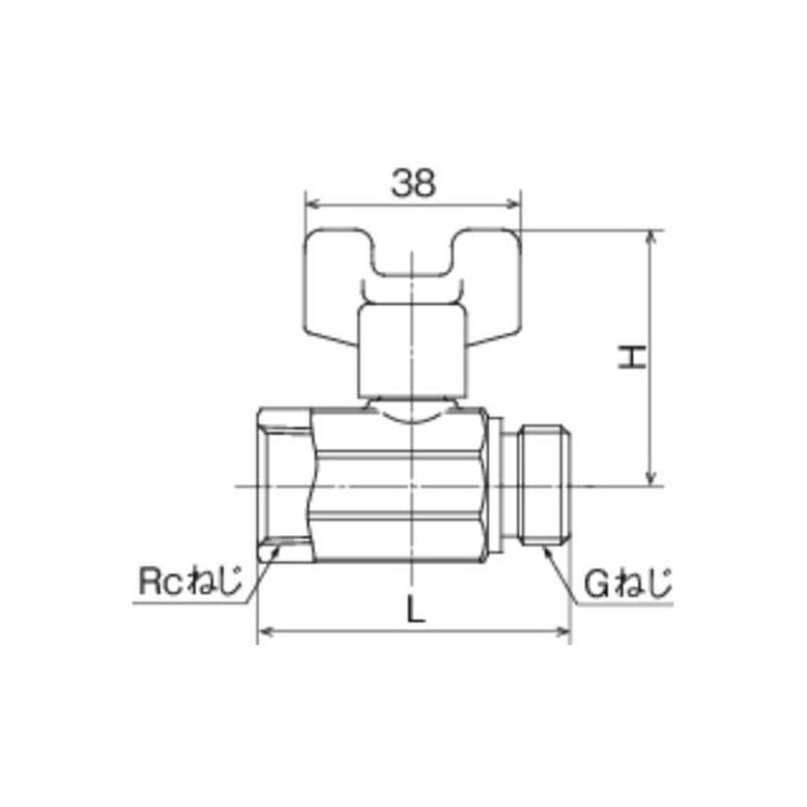 オンダ製作所 ONDA 【AE3-13M】 AE型BV1/2 : 住宅設備のプロショップDOOON!! - 通販 - Yahoo!ショッピング