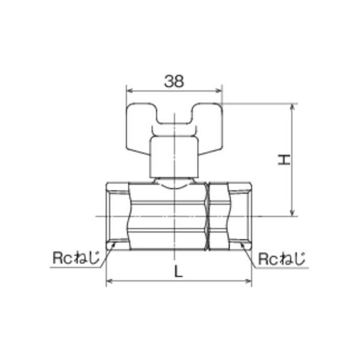 オンダ製作所 ONDA 【AE5-13M】 AE型BV1/2 : 住宅設備のプロショップDOOON!! - 通販 - Yahoo!ショッピング