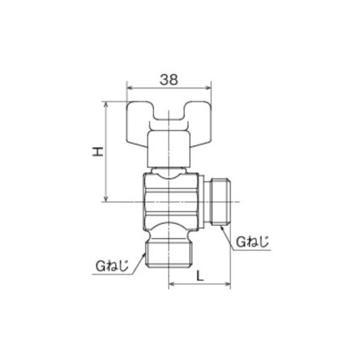 オンダ製作所 ONDA 【AL1-13M】 AL型BV1/2 : 住宅設備のプロショップDOOON!! - 通販 - Yahoo!ショッピング