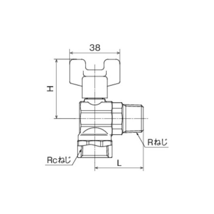 オンダ製作所 ONDA 【AL2-13】 AL型BV1/2 : 住宅設備のプロショップDOOON!! - 通販 - Yahoo!ショッピング