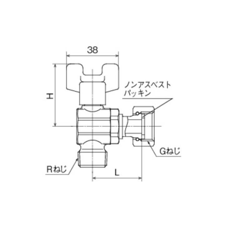 オンダ製作所 ONDA 【AL6-13M】 AL型BV1/2 : 住宅設備のプロショップDOOON!! - 通販 - Yahoo!ショッピング