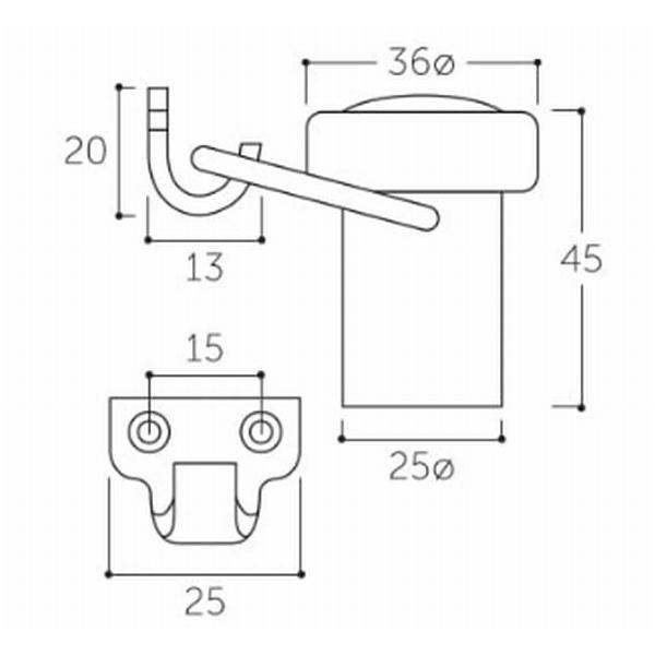 MARUKI ヘッド戸当 フック付 B-114 : 住宅設備のプロショップDOOON!! - 通販 - Yahoo!ショッピング