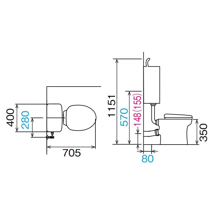 INAX LIXIL リクシル 便器【C-P13P】 【DT-520XU38】【CF-37AK】【CF-11S】【CF-121L】【CF-103BC】木ネジ（2ケ）【KF-30D】 洗落とし式 ...
