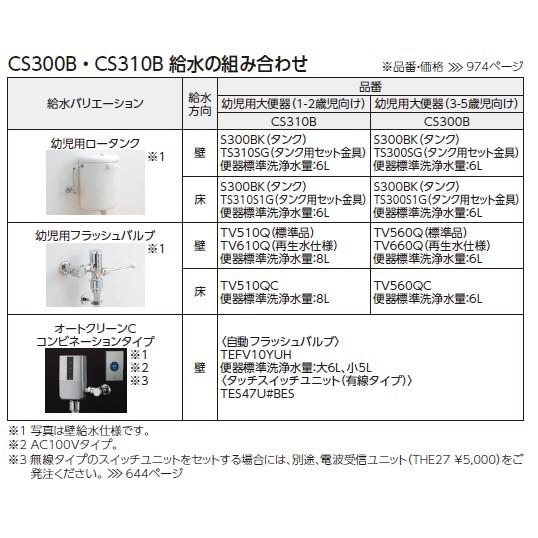 TOTO 幼児用大便器（3-5歳児向け）セット 壁給水 床排水【CS300B-set】【メーカー直送のみ・代引き不可・NP後払い不可】 : 住宅設備のプロショップDOOON!! - 通販 ...
