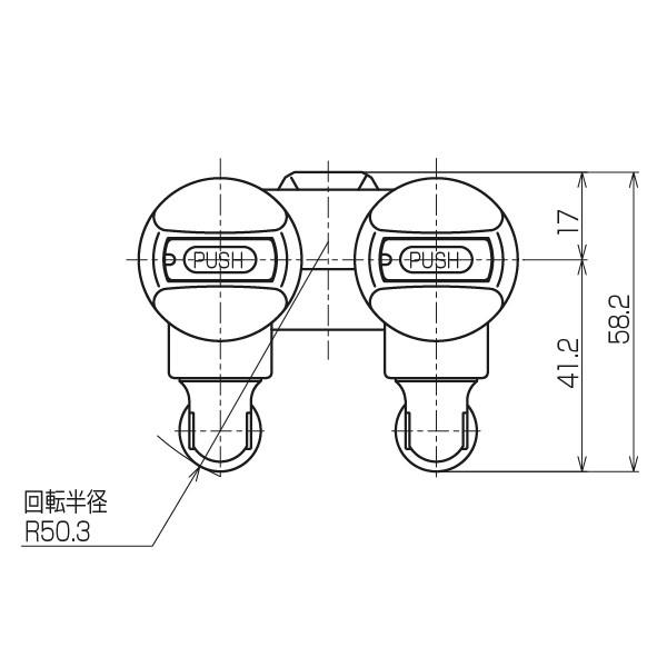 光陽産業 LA二口ON・OFFヒューズガス栓 LPG用 G023AZ-12P : 住宅設備のプロショップDOOON!! - 通販 - Yahoo!ショッピング