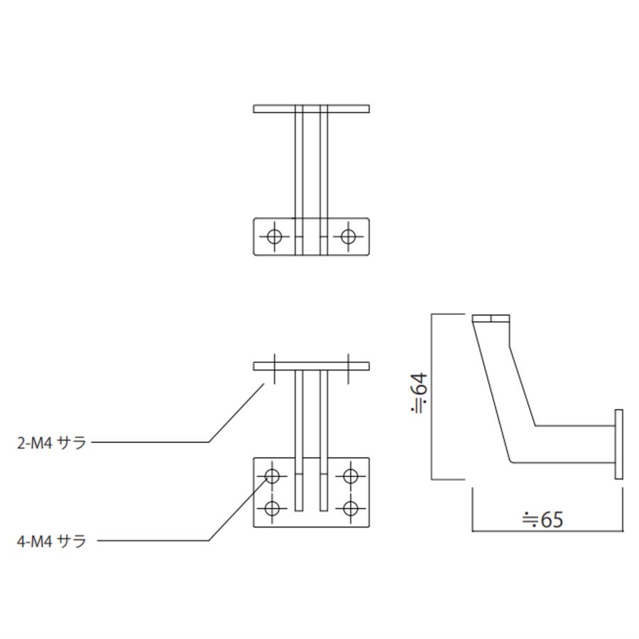 杉山製作所 ムク手摺受け サンドブラック 5個 MUK-1452 : 住宅設備のプロショップDOOON!! - 通販 - Yahoo!ショッピング