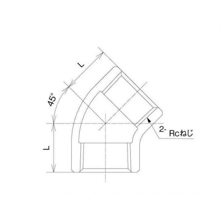 オンダ製作所 ONDA 【OT-161】 砲金45°エルボ1/2 : 住宅設備のプロショップDOOON!! - 通販 - Yahoo!ショッピング