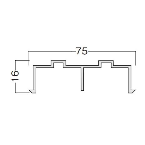 NODA ノダ 2本引込み用 鴨居レール【P-879】 戸車引戸用 入数：1本 : 住宅設備のプロショップDOOON!! - 通販 - Yahoo!ショッピング