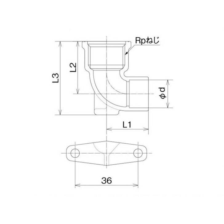 オンダ製作所 ONDA 【PD-007-S】 座付エルボ1/2×22.22 : 住宅設備のプロショップDOOON!! - 通販 - Yahoo!ショッピング
