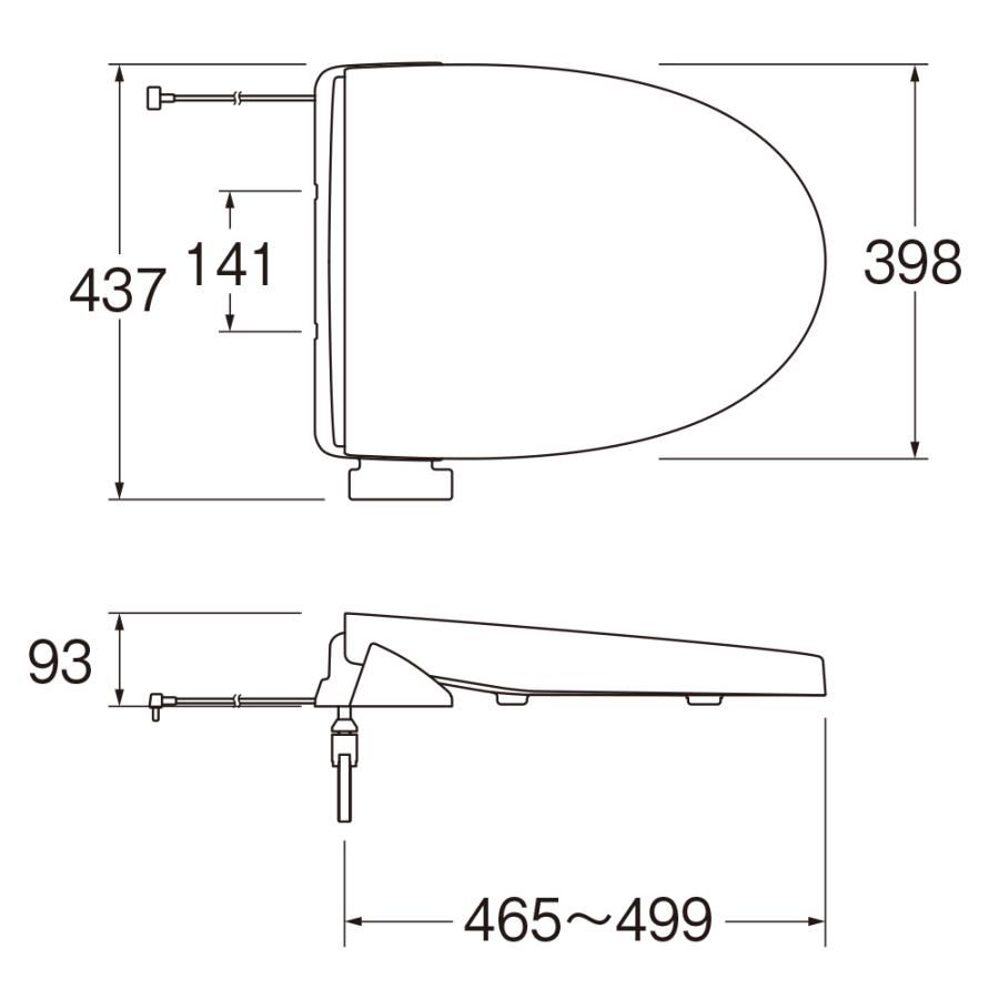 三栄水栓[SANEI]【PW9042-W】 前丸暖房便座 トイレ周辺用品 便座 : pw9042-w : 住宅設備のプロショップDOOON!! - 通販 - Yahoo!ショッピング