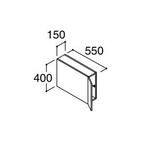 LIXIL INAX LIXIL・リクシル 【RAU-156C ミドルグレード】 アッパーキャビネット 間口 150mm ミドルグレード 洗面化粧室 部材 クレヴィ奥行560タイプ : 住宅 ...