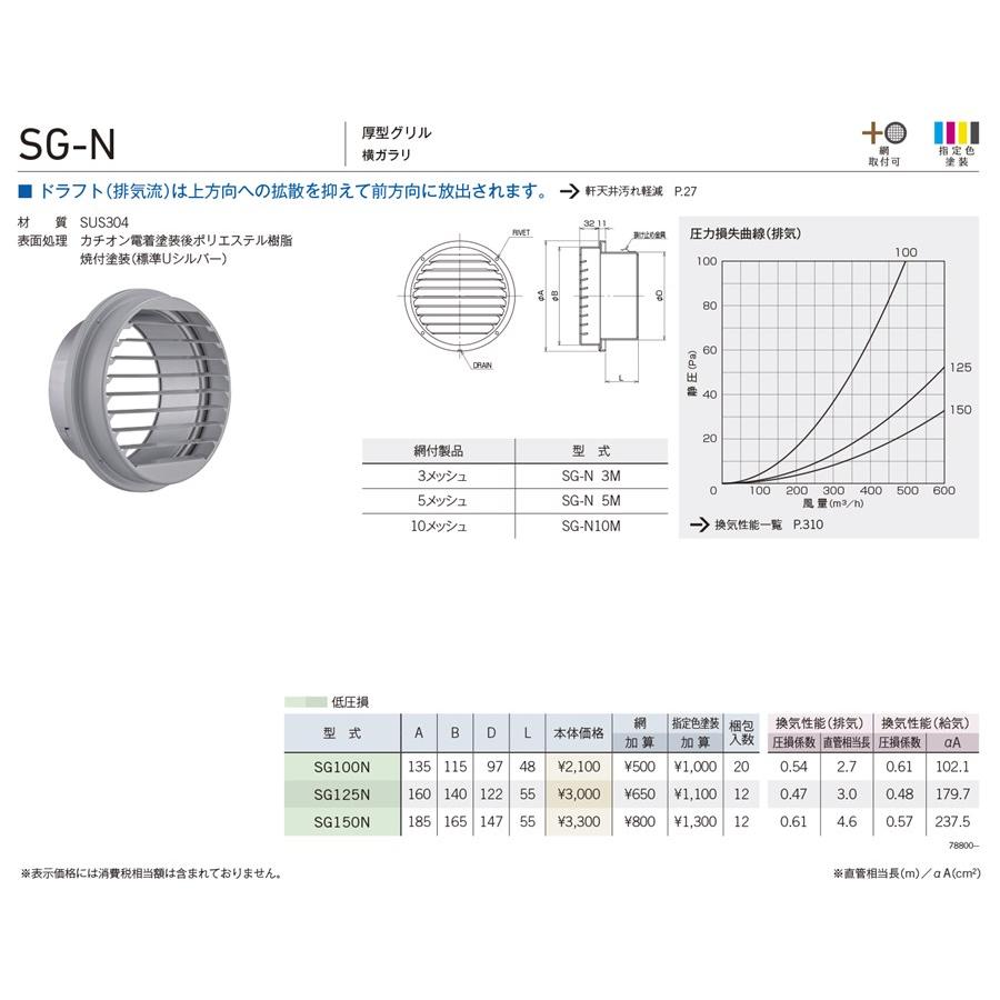 ユニックス 【SG150N】 SG-N 屋外用製品 ステンレス製 グリル 厚型グリル 横ガラリ換気口 手配後キャンセル不可商品 : 住宅設備の ...