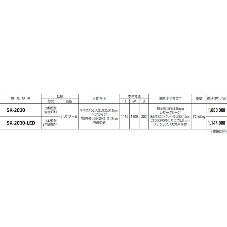 神栄ホームクリエイト 【SK-2030】 屋外掲示板 : 住宅設備のプロショップDOOON!! - 通販 - Yahoo!ショッピング