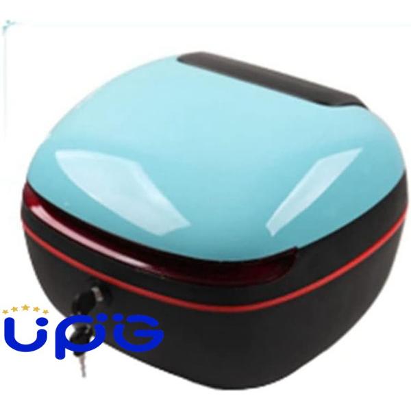 バイク用リアボックス 39L 着脱可能式 大容量 取付ベース付 トップケース バイクボックス フルフェイス対応 ライト反射 防振 防水 ...