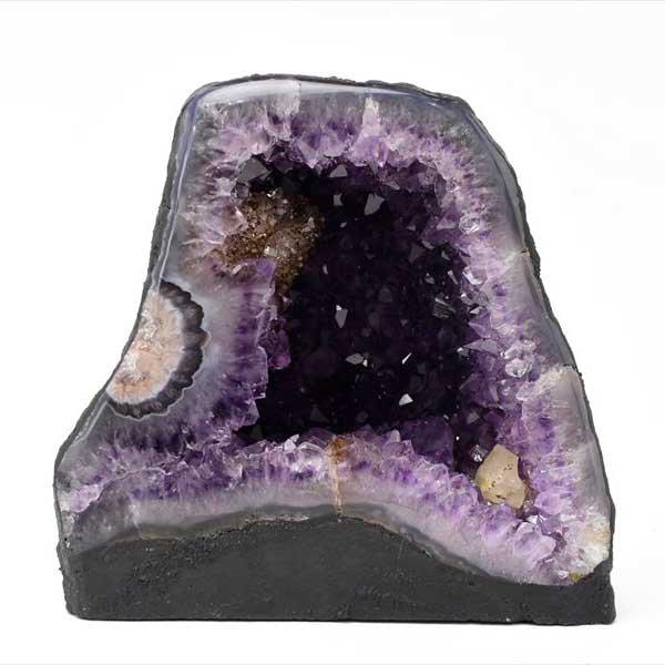 アメジストドーム 蛍光カルサイト共生 カペーラ ジオード (約3kg) ブラジル リオグランデドスル州 アメティスタドスル産 紫水晶 アメジスト ドーム 原石 :ag231234:厳選天然石 ...