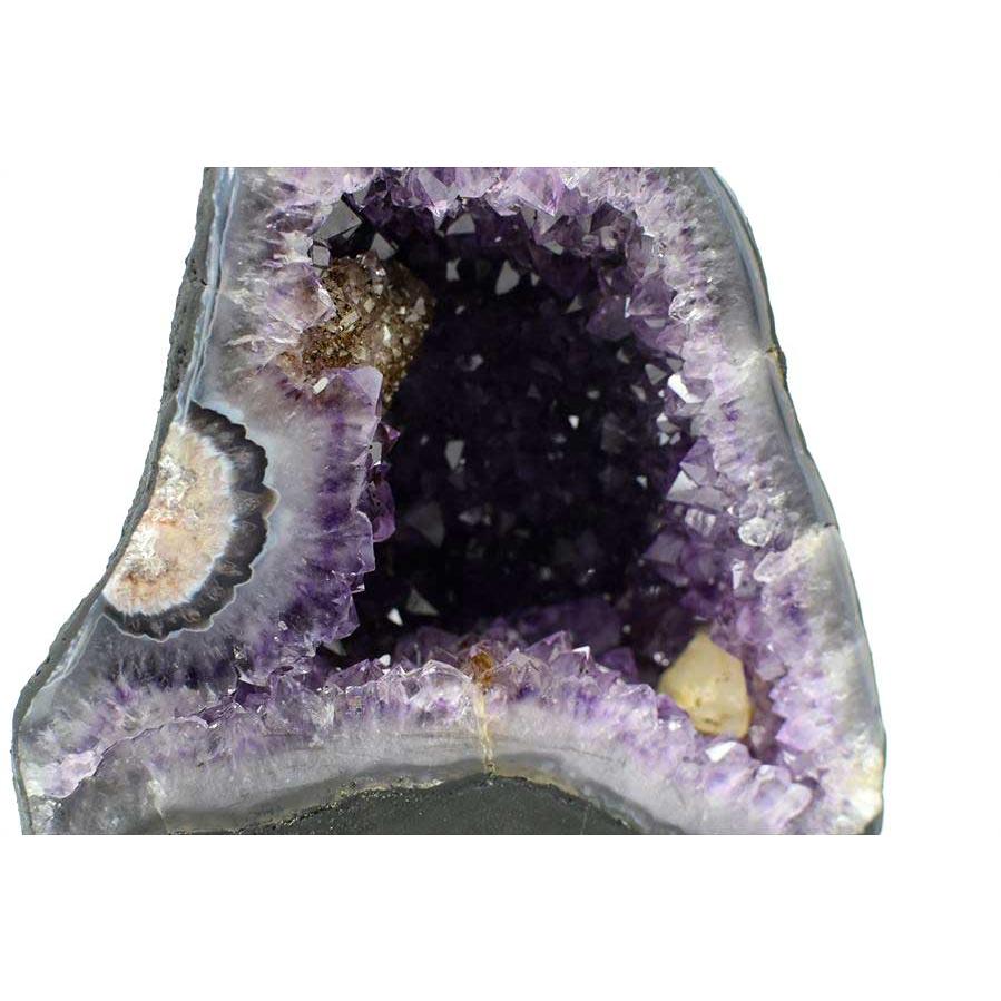 アメジストドーム 蛍光カルサイト共生 カペーラ ジオード (約3kg) ブラジル リオグランデドスル州 アメティスタドスル産 紫水晶 アメジスト ドーム 原石 :ag231234:厳選天然石 ...