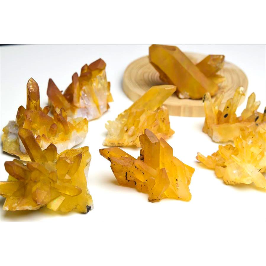 アーカンソー 水晶 ゴールデンヒーラー 種類お任せ (約80g~約90g前後) ミニクラスター 原石 アメリカ アーカンソー州産 ゴールデンクォーツ クリスタル : 厳選天然石専門店 ...