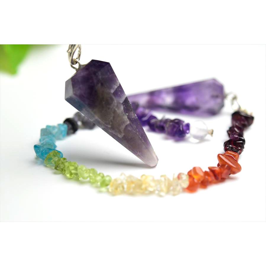 アメジスト チャクラ ペンデュラム インド製 種類お任せ 水晶 クリスタル 6ファセット 7チャクラ 天然石 パワーストーン 振り子 ダウジング 卸 : 厳選天然石専門店 UPSTONE ...