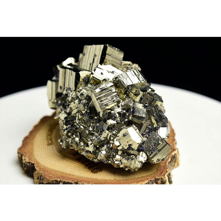 パイライト 黄鉄鉱 (約359g) クラスター ギラギラ結晶 原石 ペルー ラクラカンチャ鉱山産 群晶 キューブ CUBE CUBO Racracancha : 厳選天然石専門店 ...