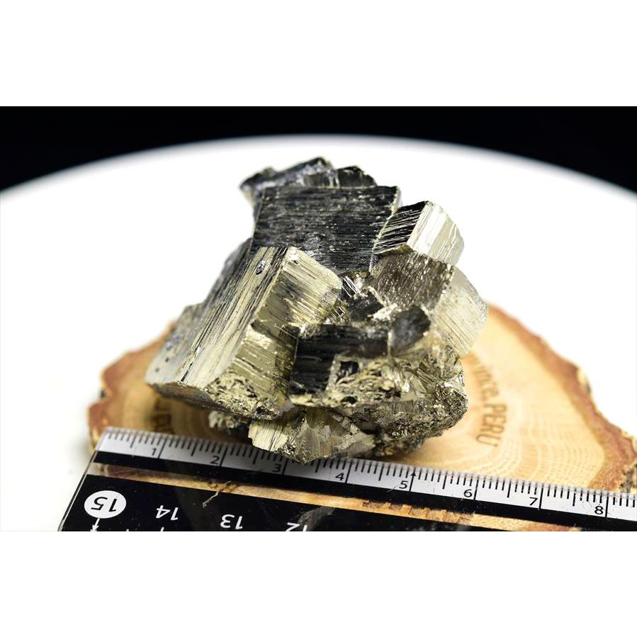 パイライト 黄鉄鉱 (約202g) クラスター ギラギラ結晶 原石 ペルー ラクラカンチャ鉱山産 群晶 キューブ CUBE CUBO Racracancha : prc014 : 厳選天然石 ...