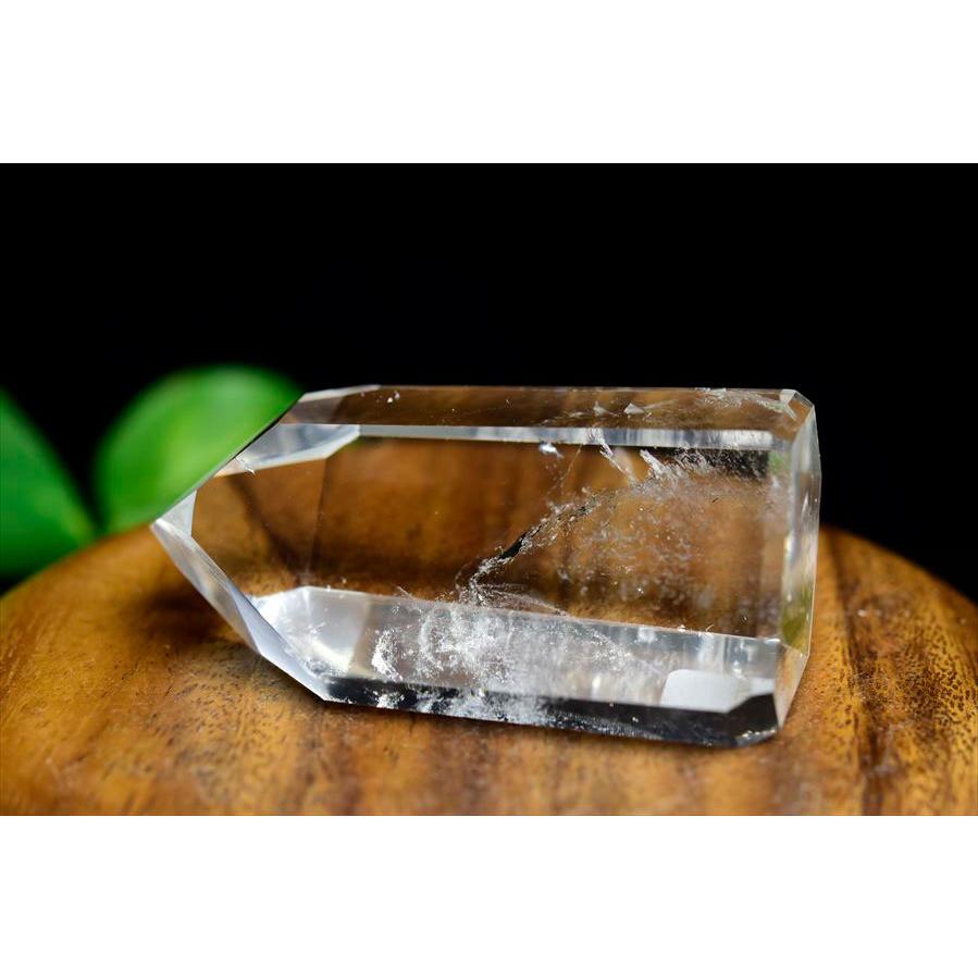 スーパーEXグレード 水晶 ポイント 超透明 (約146.9g) ブラジル ミナスジェライス州 ポンペウ産 天然水晶 置物 天然石 パワー ...