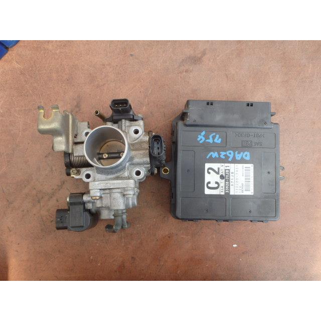 エブリイワゴン エブリィ GH-DA62W スロットルボディ ジョイポップターボPZ 4WD K6AT ZA4 13400-65H50 エンジンコンピューターセット 209231 : used ...