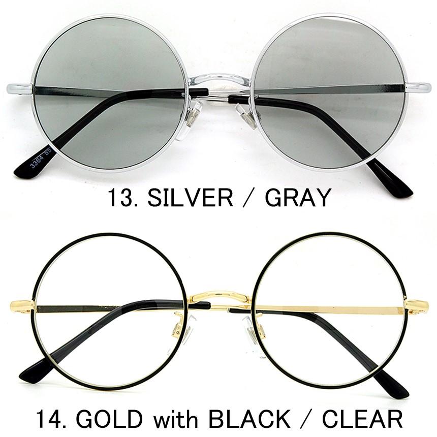 サングラス メンズ レディース おしゃれ 伊達メガネ ラウンド型 薄い色 uvカット ケース付き : upgrowth - 通販 - Yahoo!ショッピング