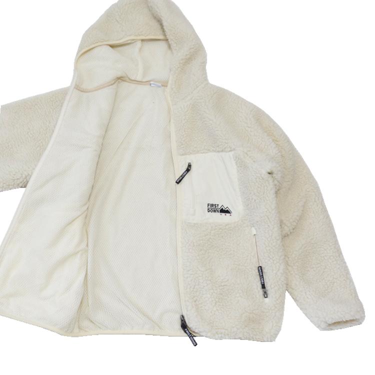 FIRST DOWN ファーストダウン BOA PARKA ボア パーカー メンズ フーディー レディース ユニセックス 防寒 秋冬 ブラック ホワイト チャコール :f342557c ...