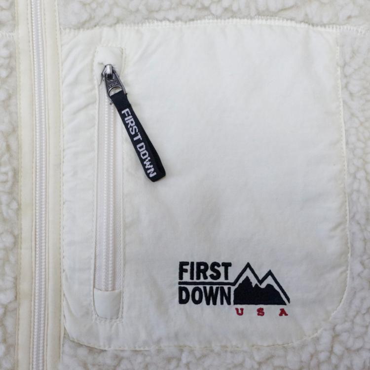 FIRST DOWN ファーストダウン BOA PARKA ボア パーカー メンズ フーディー レディース ユニセックス 防寒 秋冬 ブラック ホワイト チャコール :f342557c ...